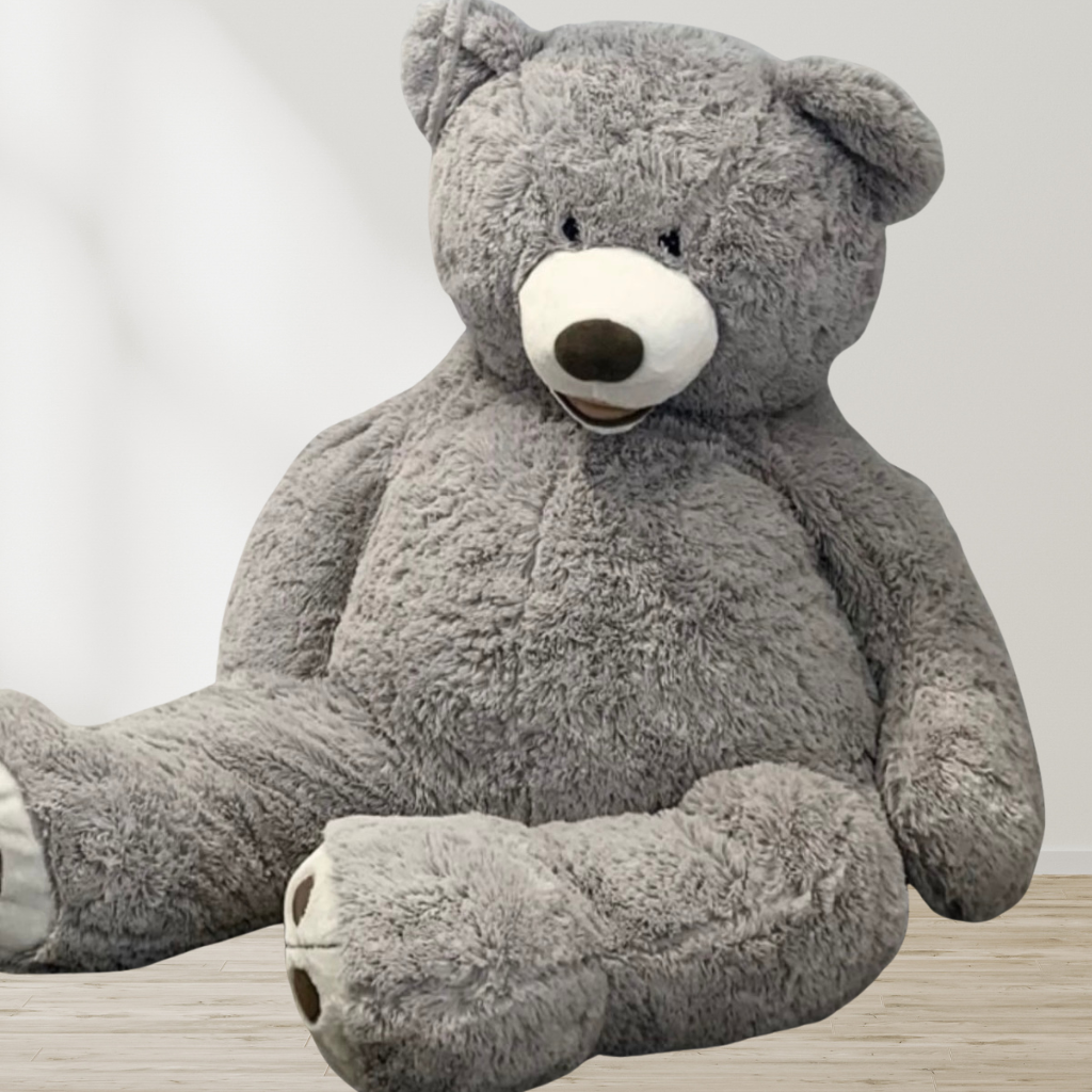 Grey Giant Teddy Bear - Peachy Keen Events