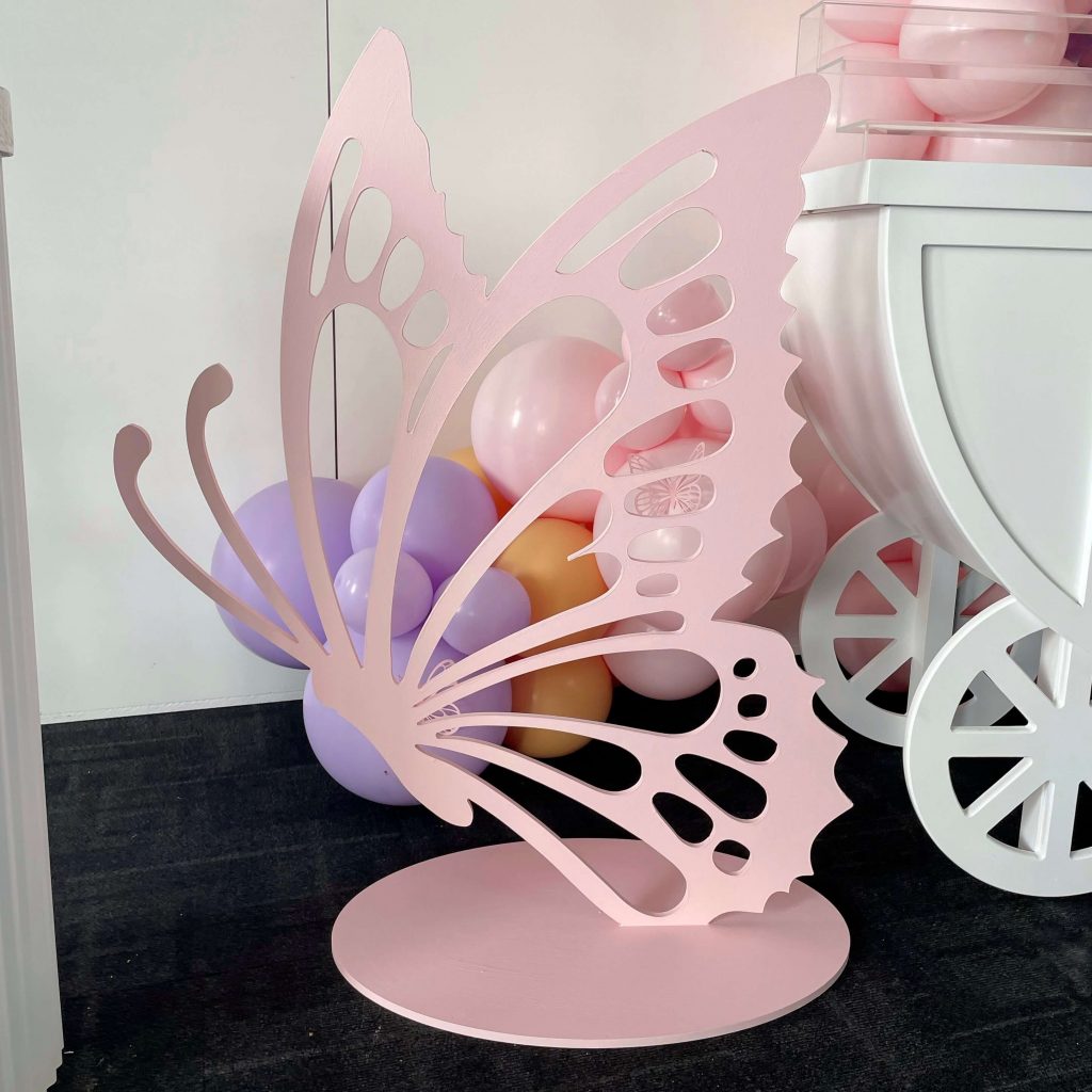 Pink Butterfly Prop - Peachy Keen Events