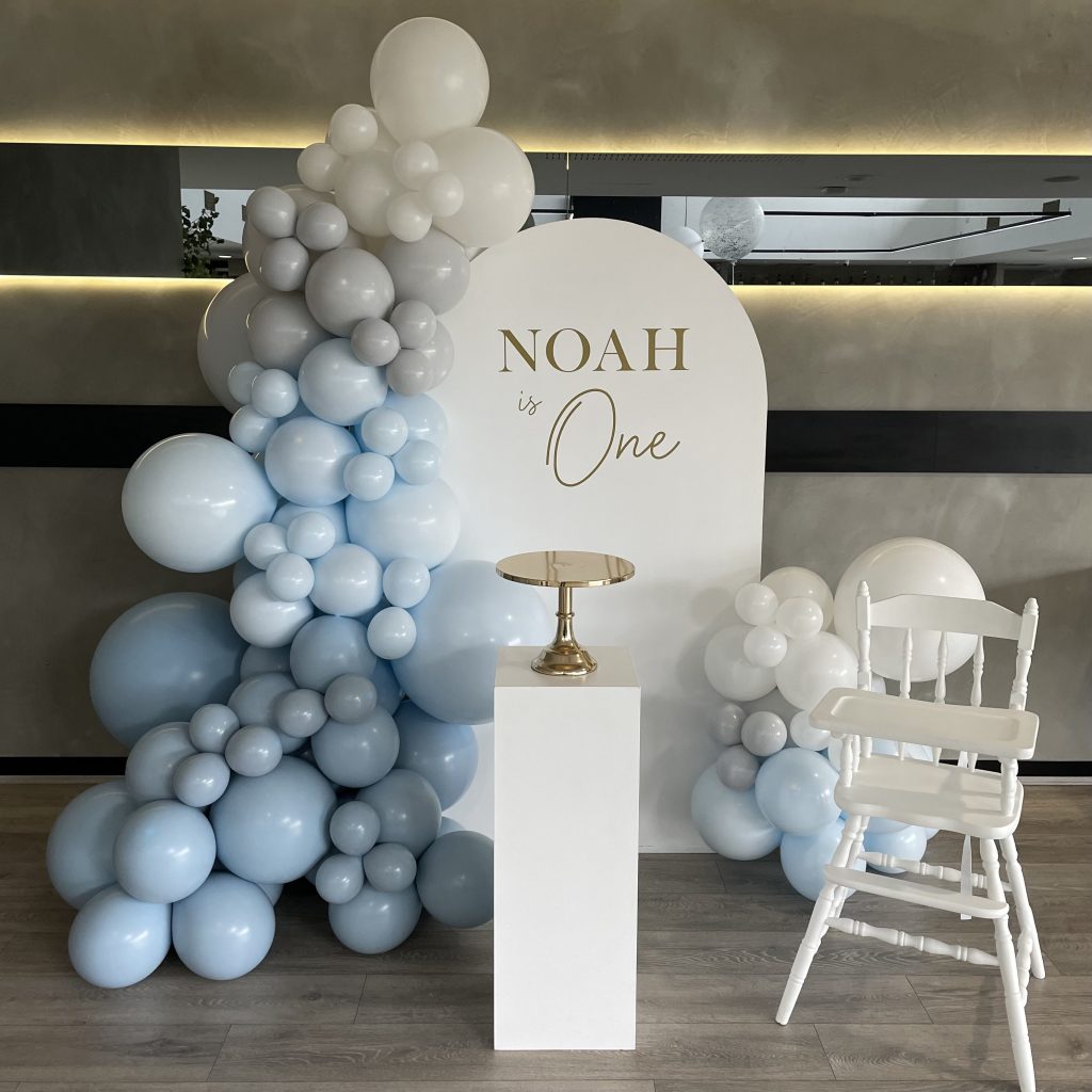 White Arch Package w/ Highchair DOUBLE STUFFED CUSTOM COLOURS - Peachy ...