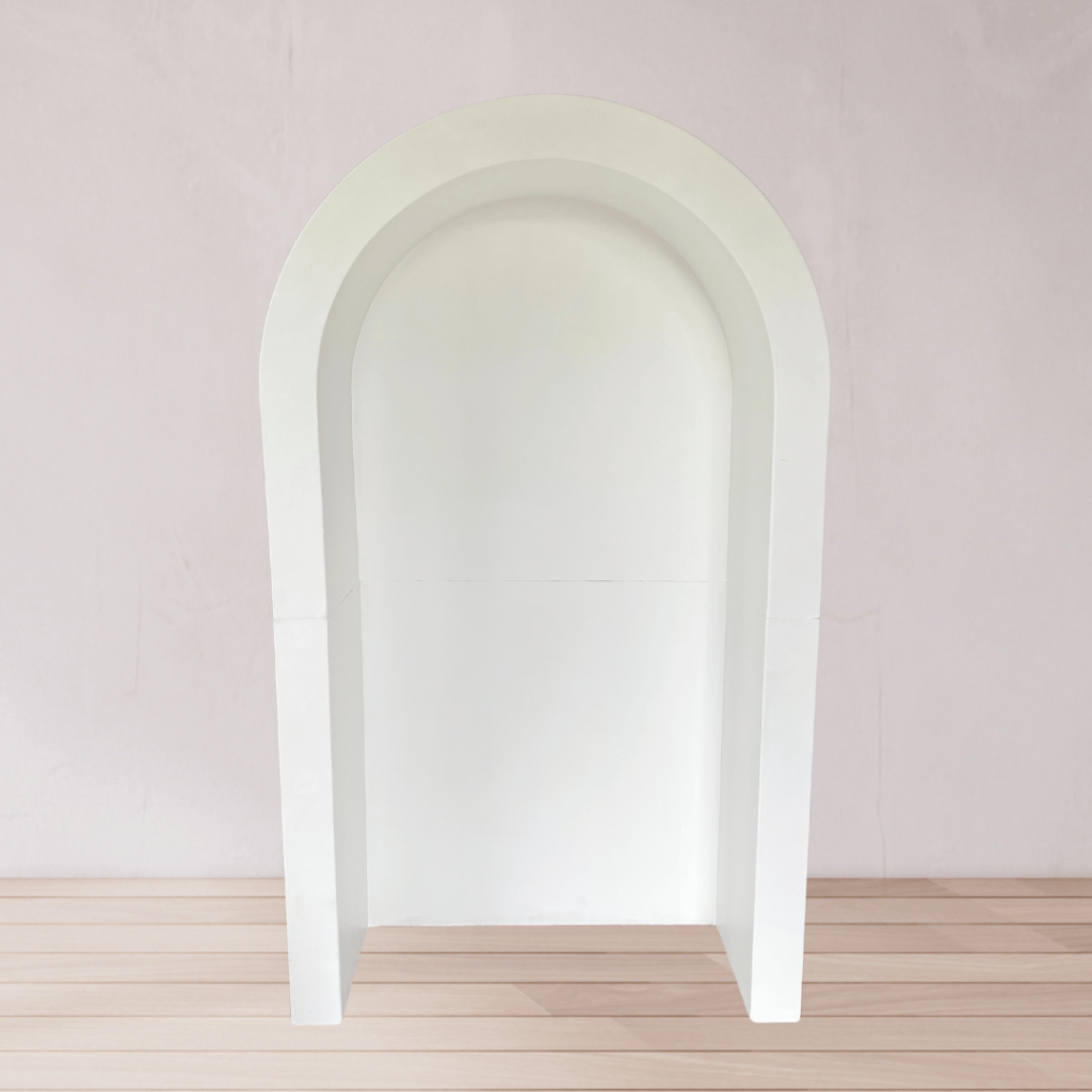 White 3D Arch - Peachy Keen Events