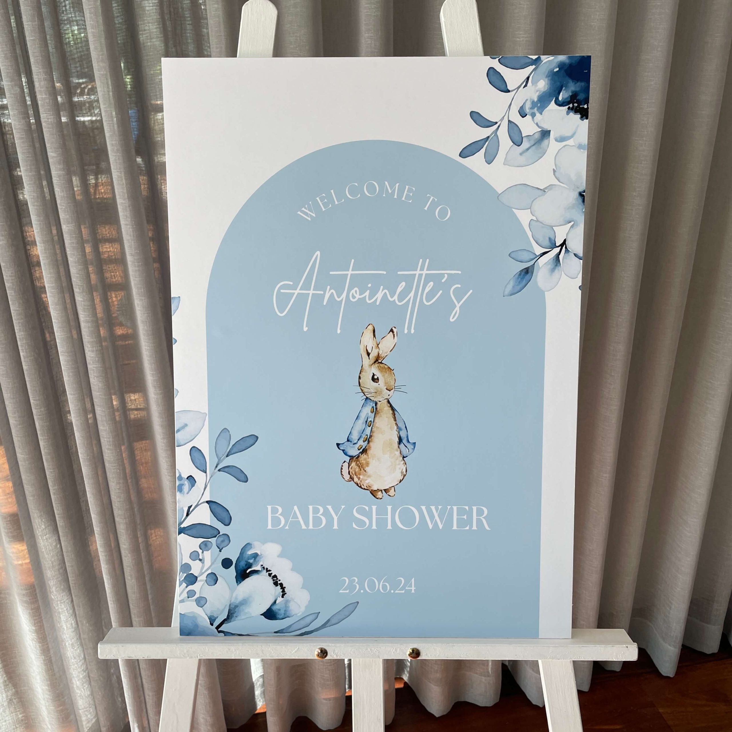 Custom Welcome Sign A2 on Easel - Peachy Keen Events