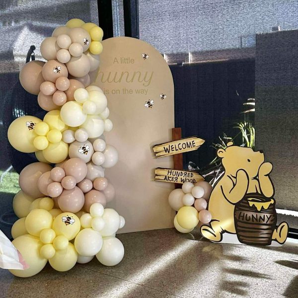 Neutral Winnie the Pooh Balloo Garland Package - Peachy Keen Events