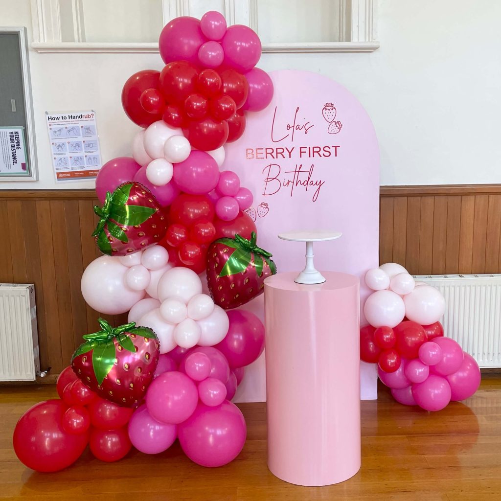 Berry First Birthday Setup - Peachy Keen Events